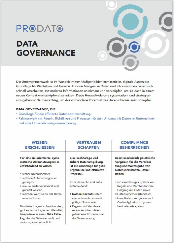 Data Governance | PRODATO verbindet